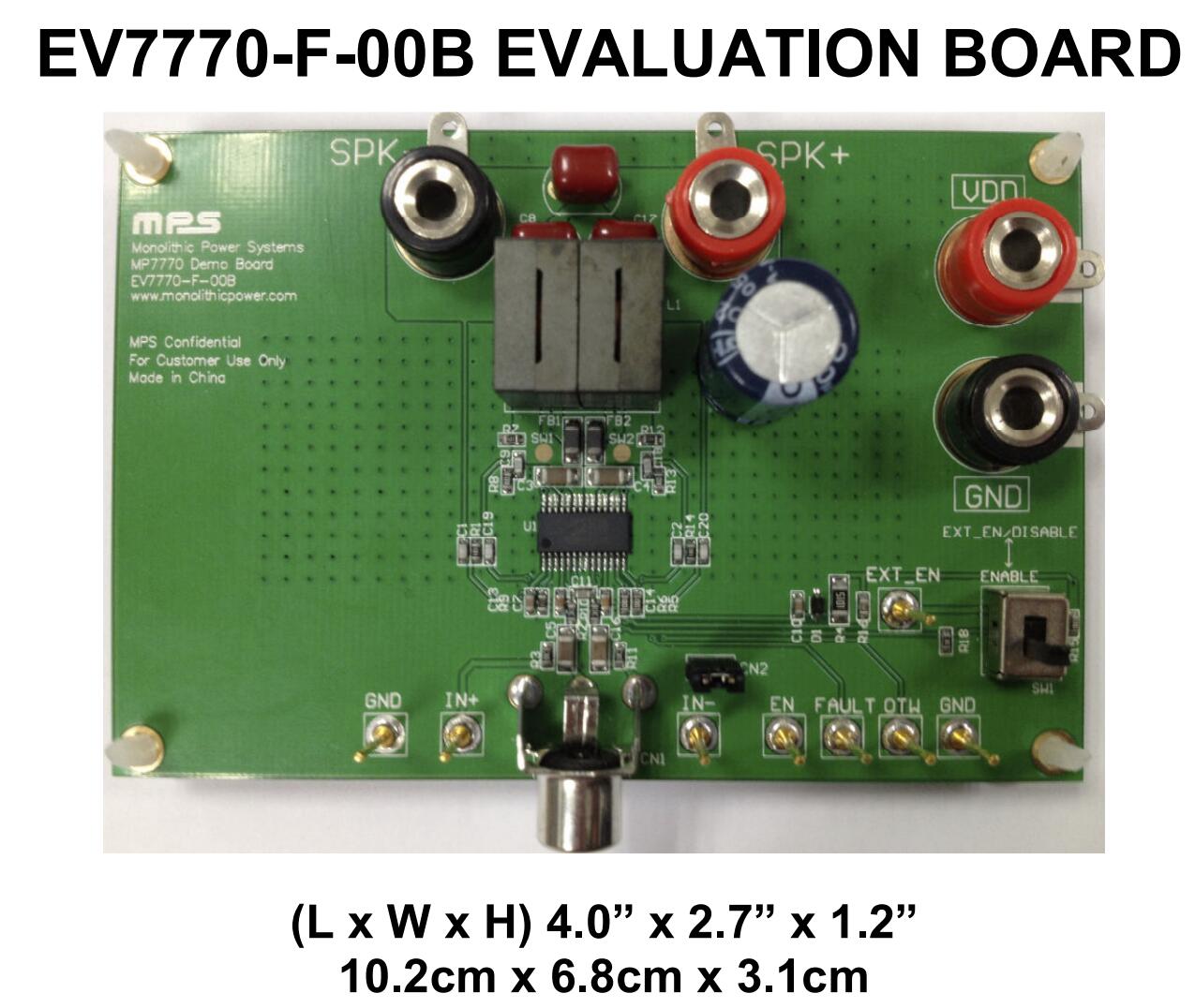 MP7770 2 x 45W Class-D Audio Amplifier - L7Audiolab