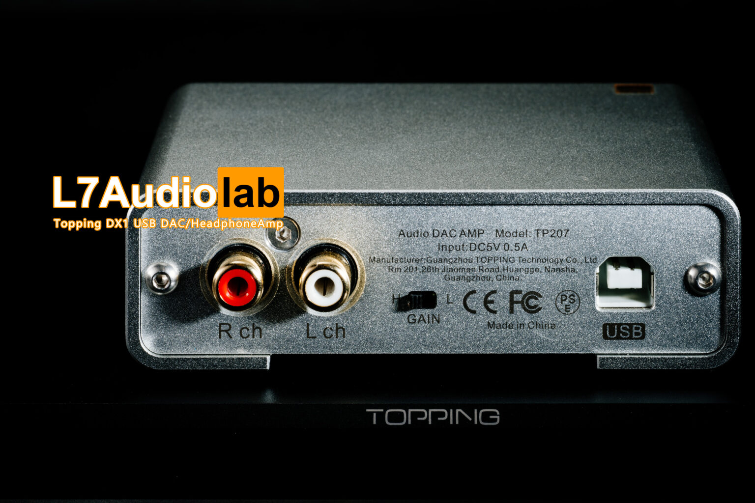 Measurements of Topping DX1 USB DAC/HPAmp - L7Audiolab
